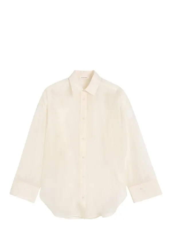 BY MALENE BIRGER Derris Silk Organza Shirt - Soft White