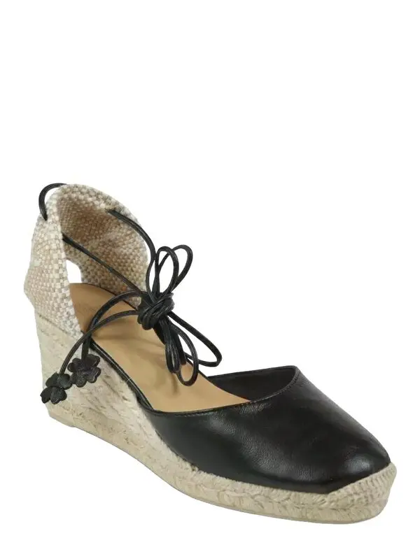 CastaÑer Carina Wedge Espadrilles - Black
