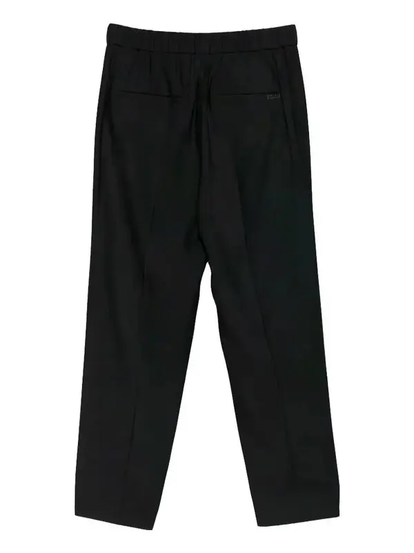 Seventy Pressed Crease Tailored Trousers - Black