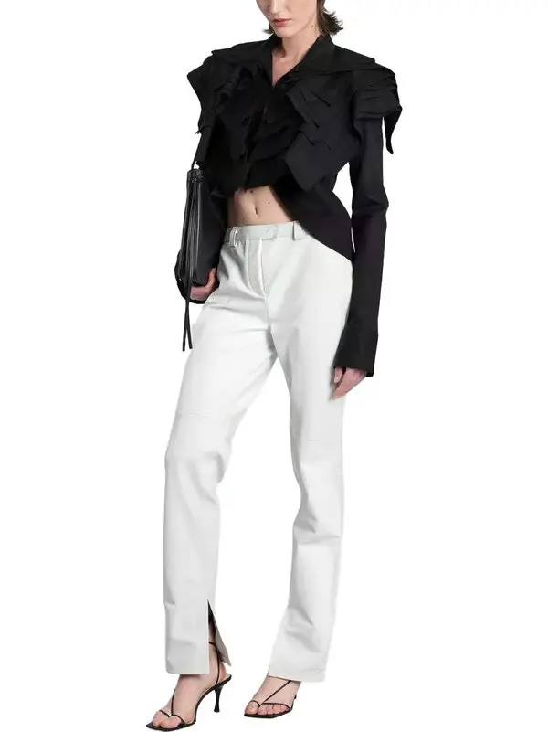 ANGELICA MONTINI Jasmin Cropped Jacket - Black
