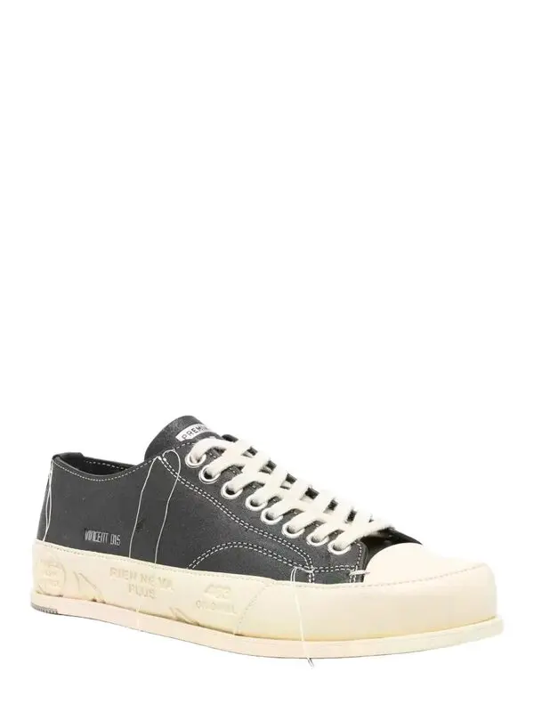 Premiata Vince Contrast-toe Sneakers - Black