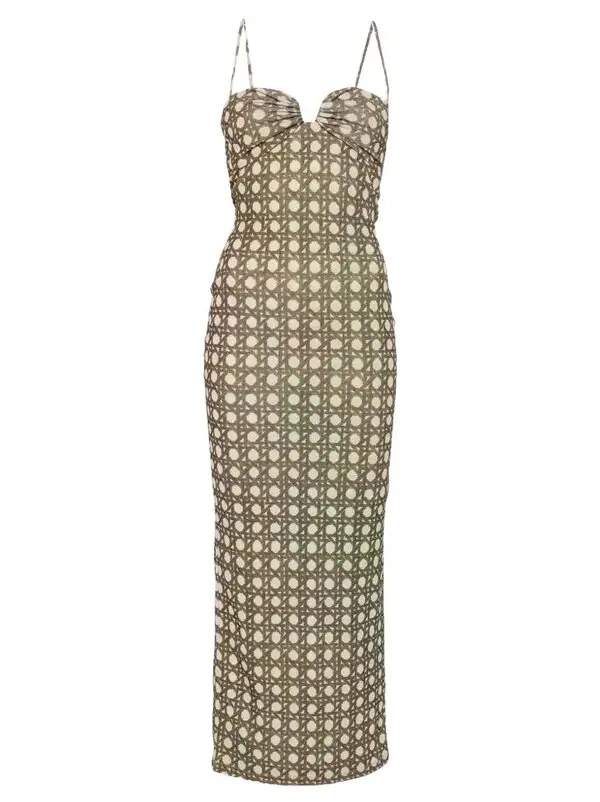 Nanushka Draped Maxi Dress - Neutrals
