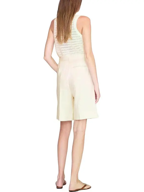 ANINE BING Arie Crochet Knit Tank Top - Neutrals