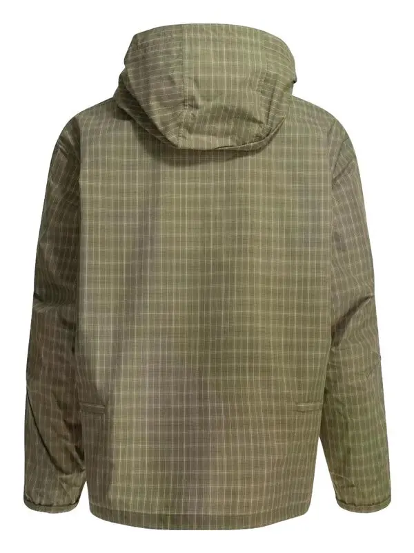 DAIWA PIER39 Check-pattern Hooded Coat - Green