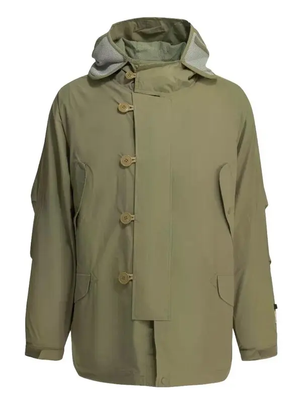 DAIWA PIER39 Hooded Toggle-fastening Coat - Green