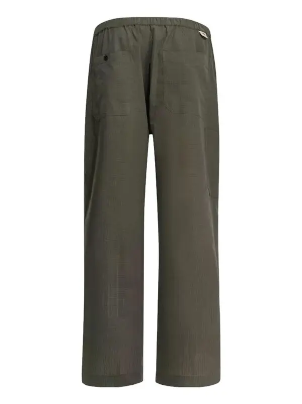 DANTON Pleated Ripstop Trousers - Grey