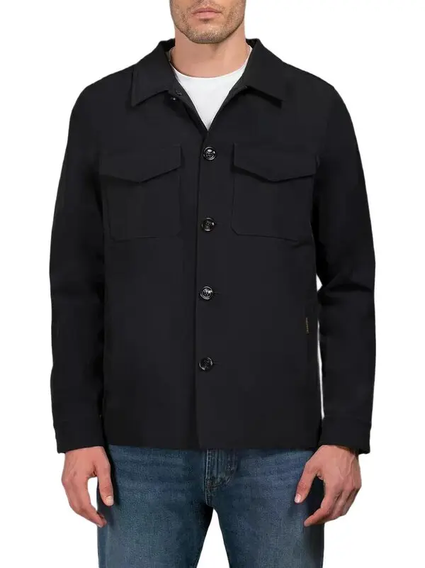 MOORER Maffei Shirt Jacket - Black