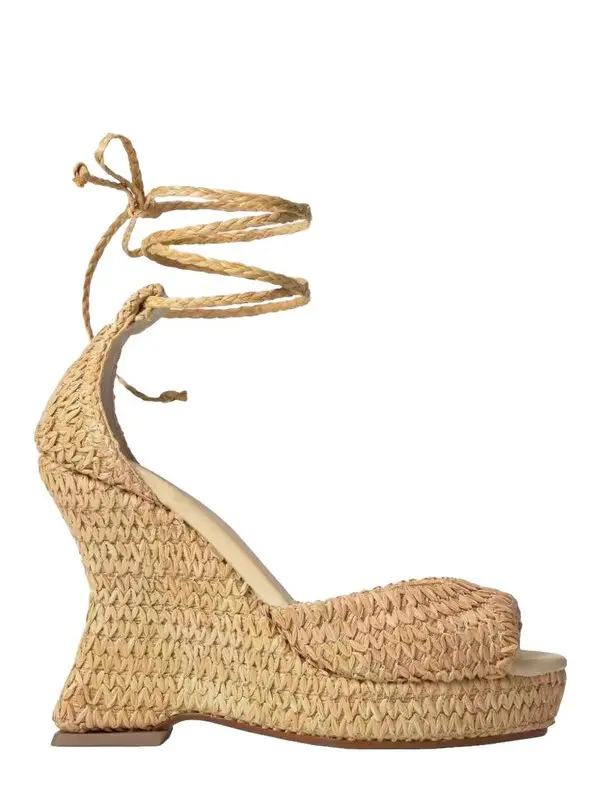 CastaÑer Blanca Braided Raffia Sandals - Neutrals