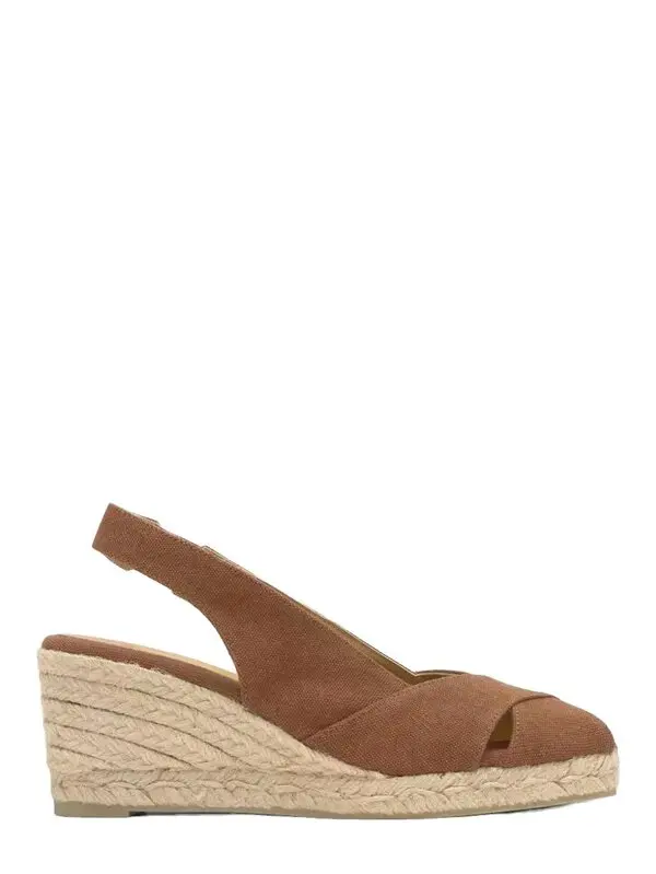 CastaÑer Diana Peep-toe Espadrilles - Brown