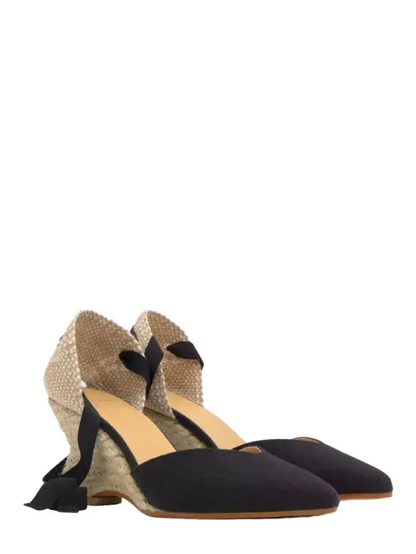 CastaÑer Jud Wedge Espadrilles - Black