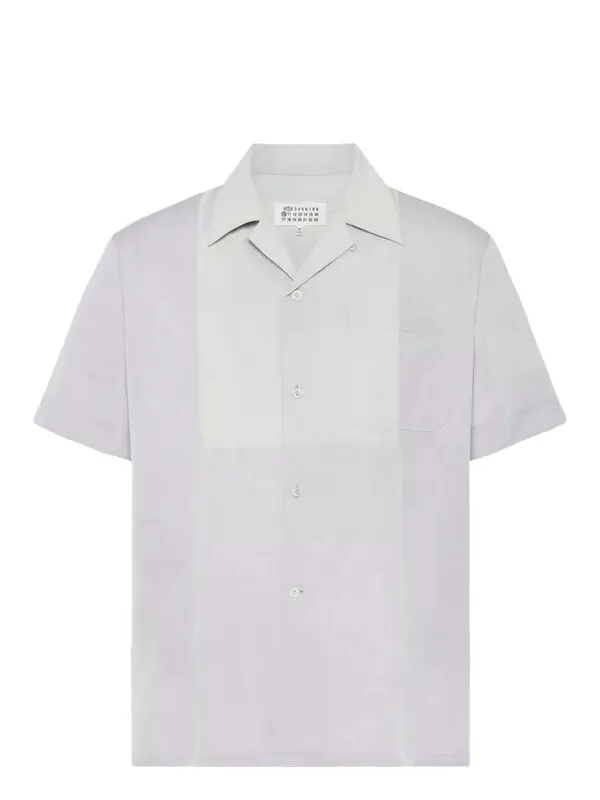 MAISON MARGIELA Panelled Short-sleeved Shirt - Grey