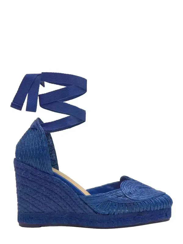 CastaÑer Cacia Heart-motif Wedge Espadrilles - Blue