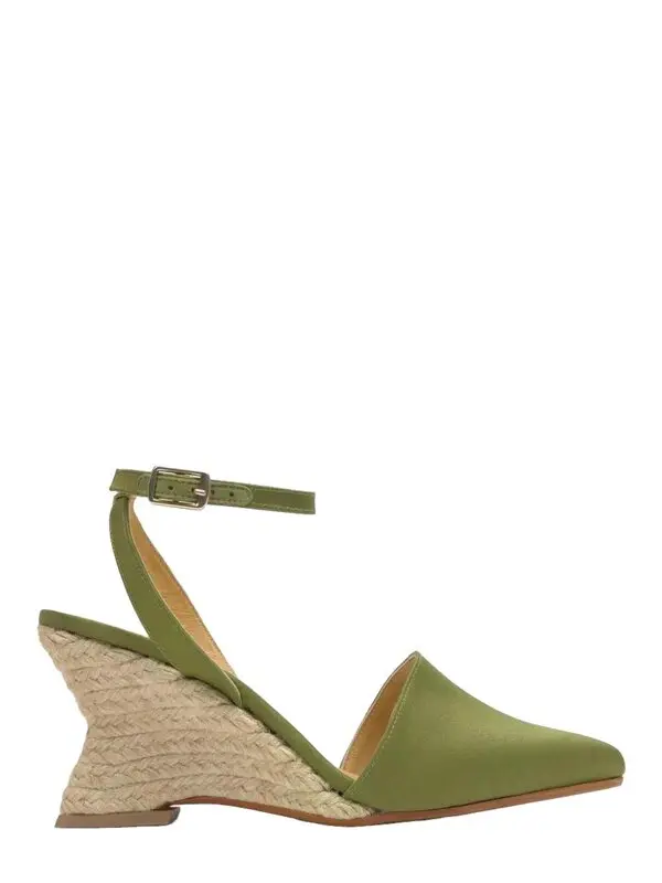 CastaÑer Judi Wedge Espadrilles - Green