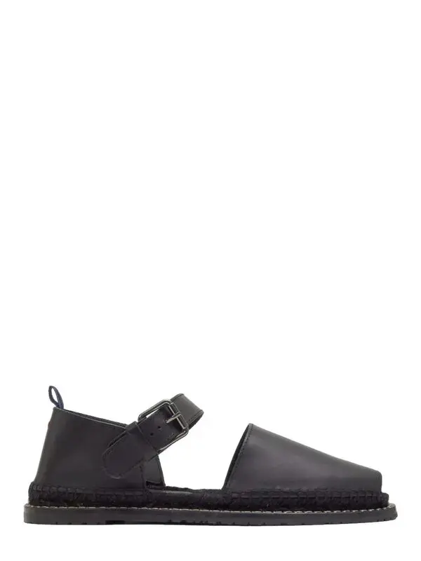 CastaÑer Fer Leather Sandals - Black