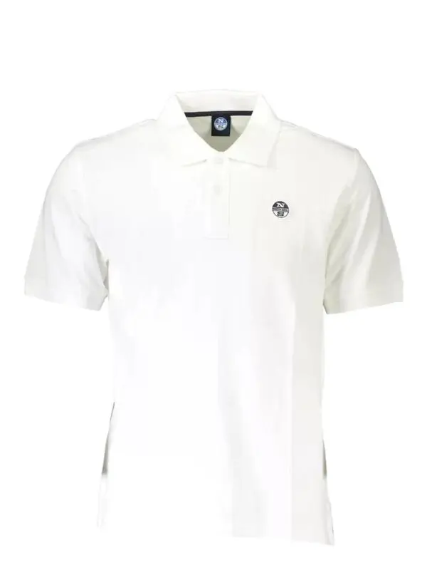NORTH SAILS Logo-patch Short-sleeve Polo Shirt - White
