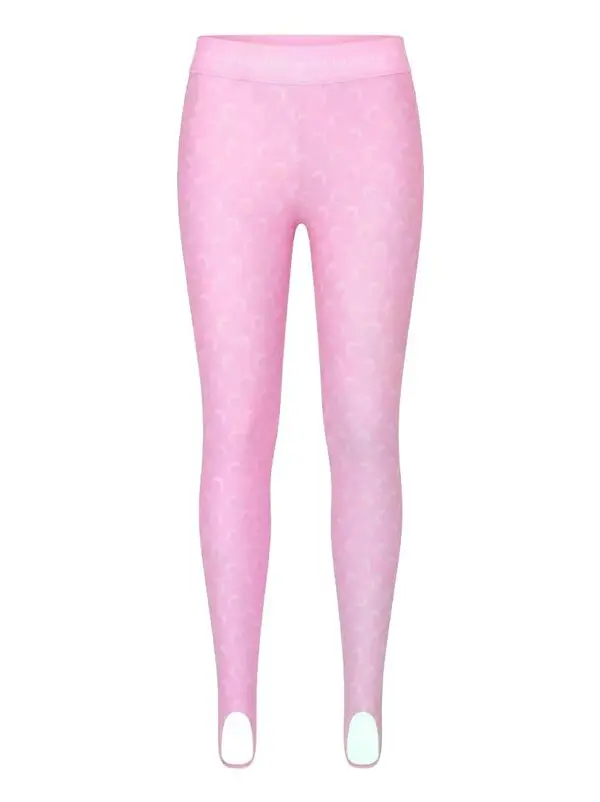 MARINE SERRE Moon Stirrup Leggings - Pink