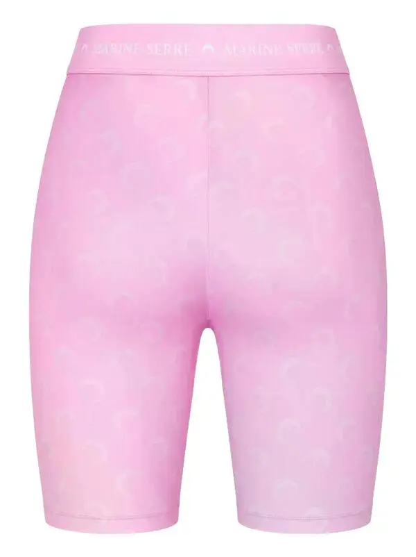 MARINE SERRE Moon Print Bike Shorts - Pink