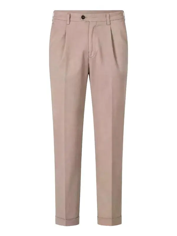 DEVORE INCIPIT Four Stroke Turn-up Trousers - Brown