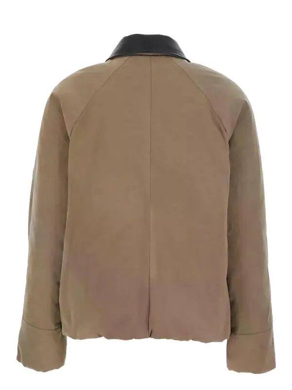 Brunello Cucinelli Leather-trim Panelled Jacket - Neutrals