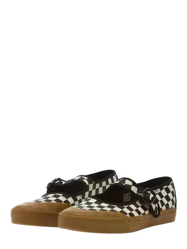 VANS Checkerboard Buckle Sneakers - Black