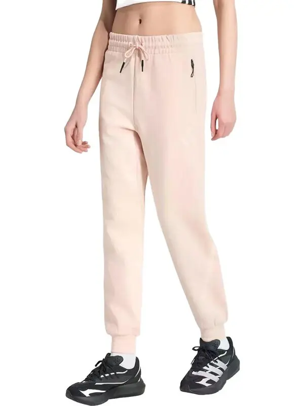Adidas Logo Print Drawstring Track Pants - Pink