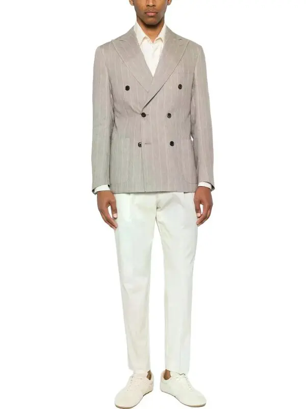 GERMANO 1952 Pleated Trousers - Neutrals