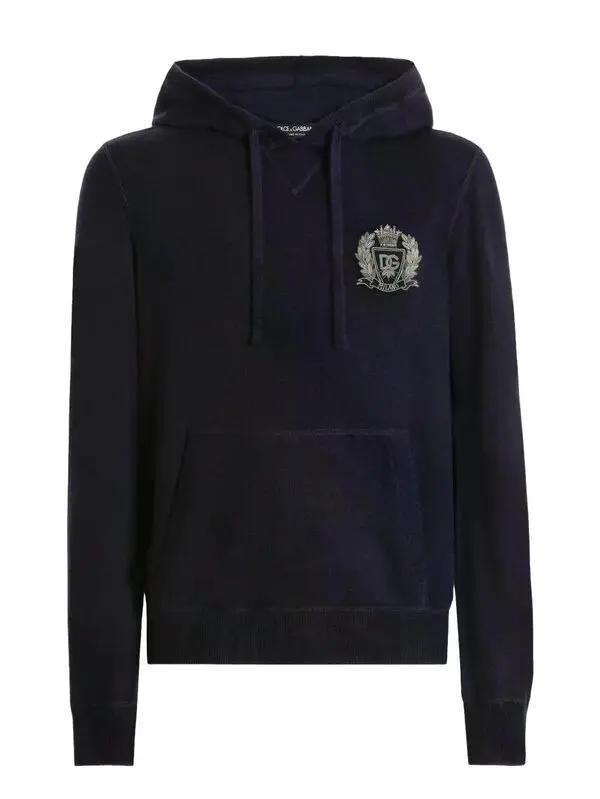 Dolce & Gabbana Embellished Hoodie - Blue