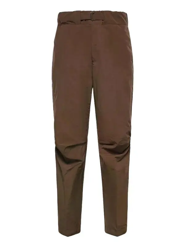 GIULIANO GALIANO Belted Straight-leg Trousers - Brown