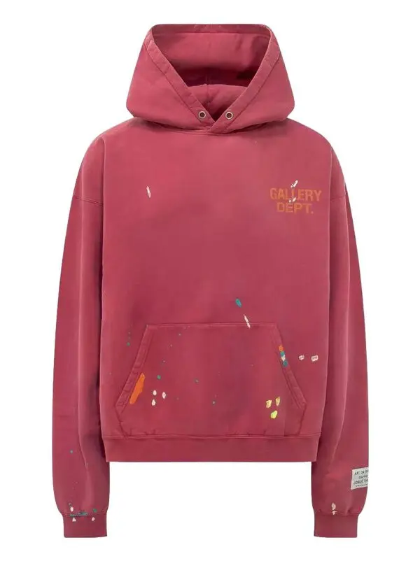 GALLERY DEPT. Paint-splatter Logo Hoodie - Red