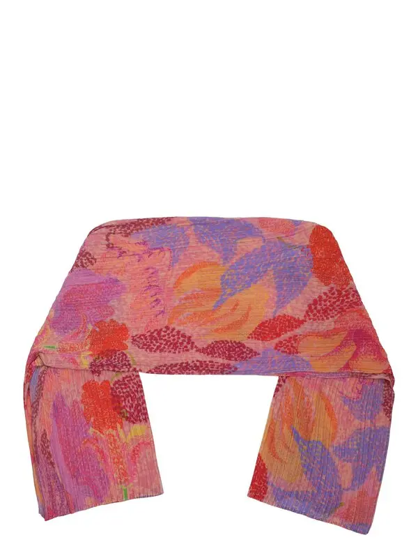 Issey Miyake Floral Print Poncho - Pink