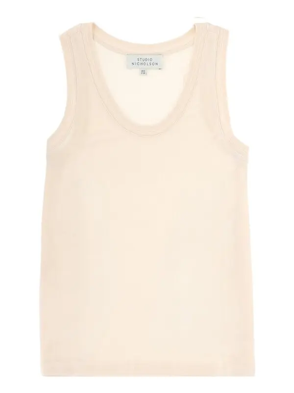Studio Nicholson Lyocell Tank Top - Ivory