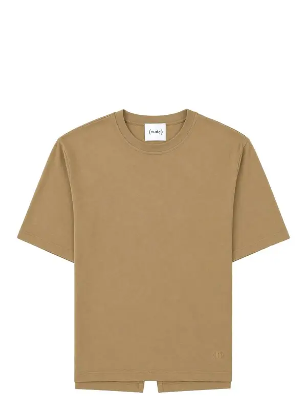 NUDE Cotton T-shirt - Brown