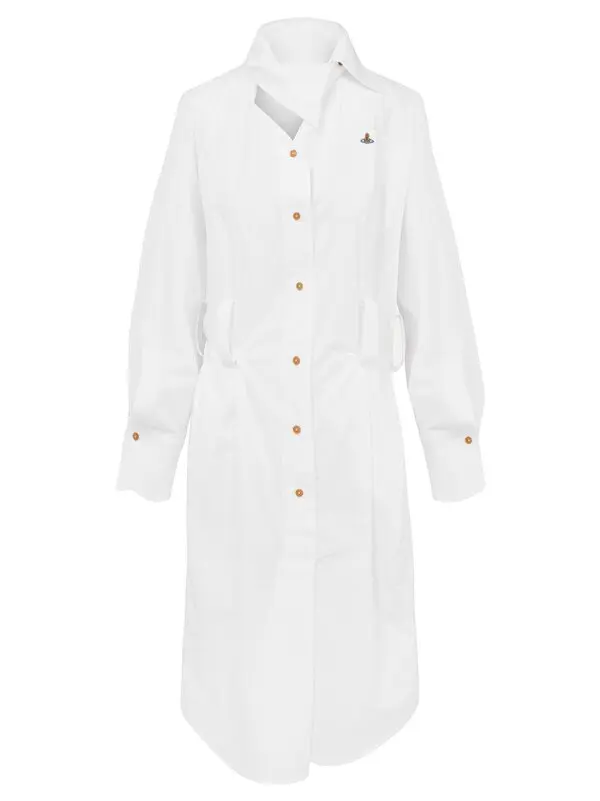 VIVIENNE WESTWOOD Drunken" Shirtdress - White