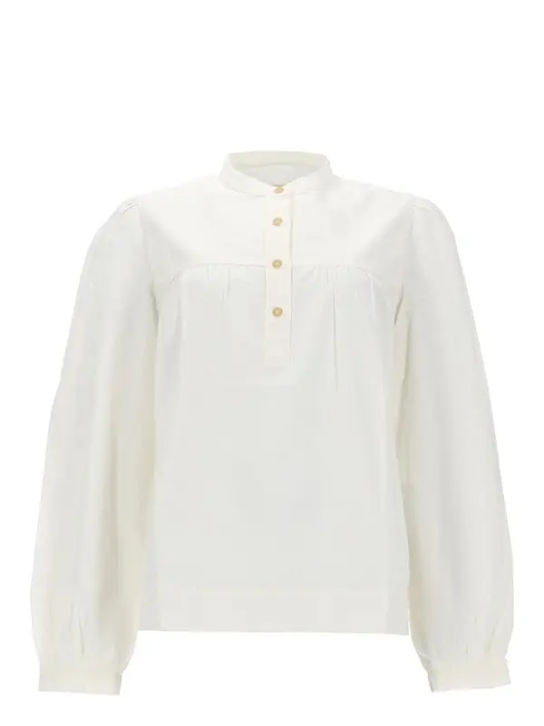 A.p.c. Cotton Button-up Blouse - White