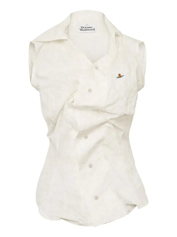 VIVIENNE WESTWOOD Ss Drunken" Shirt - Ivory