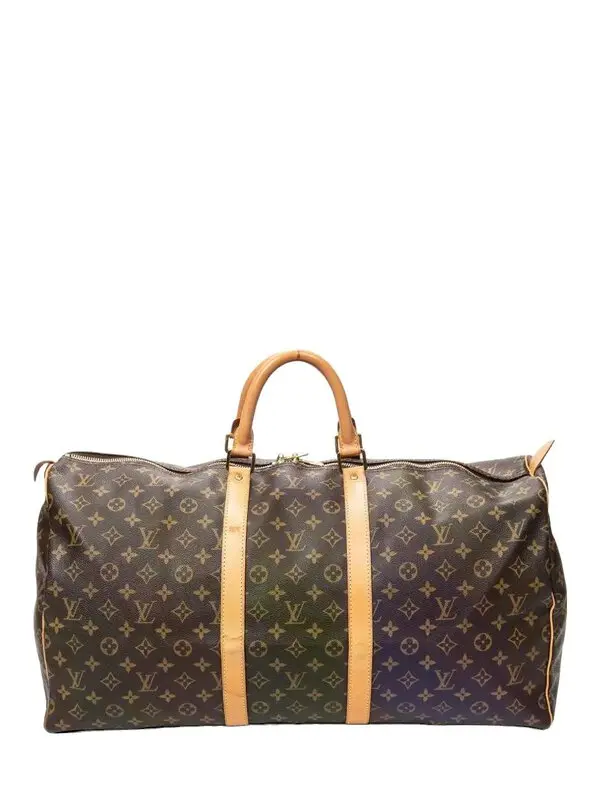 LOUIS VUITTON Keepall 55 Monogram Holdall Bag - Brown