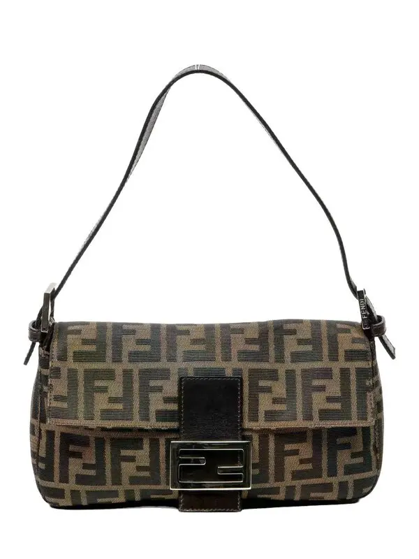 Fendi Zucca Baguette Shoulder Bag - Brown