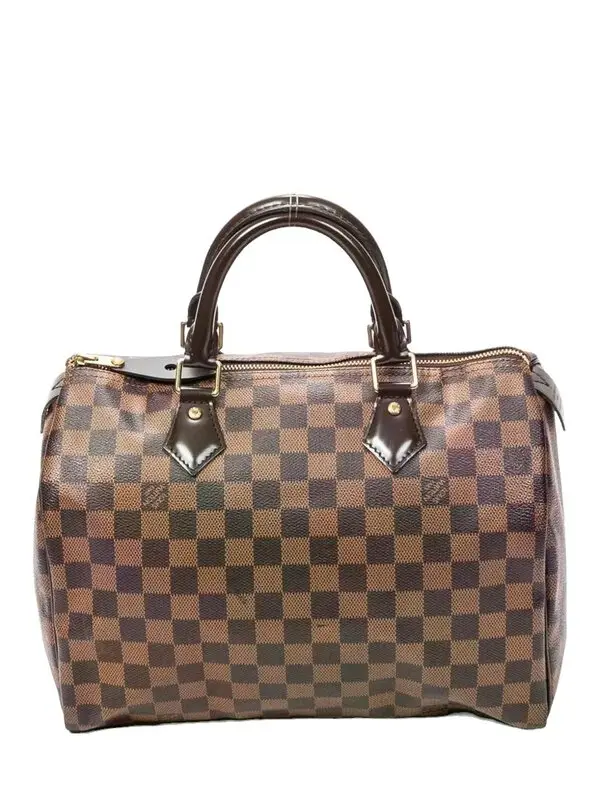 LOUIS VUITTON Speedy 30 Damier Ebène Handbag - Brown