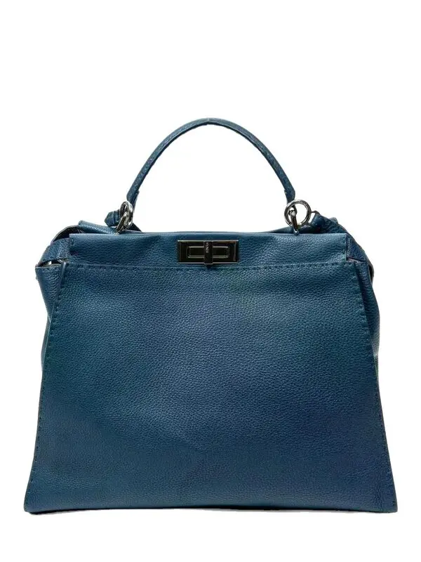 Fendi Peekaboo Top-handle Tote Bag - Blue
