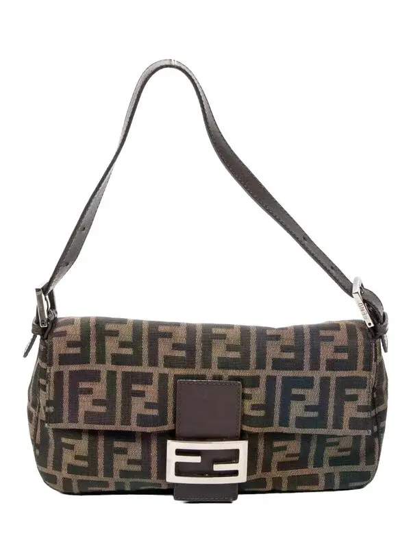 Fendi Zucca Baguette Shoulder Bag - Brown