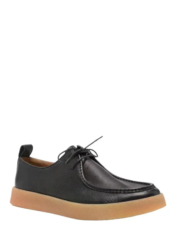 SERGIO MORETTI FIRENZE Leather Lace-up Derby Shoes - Black