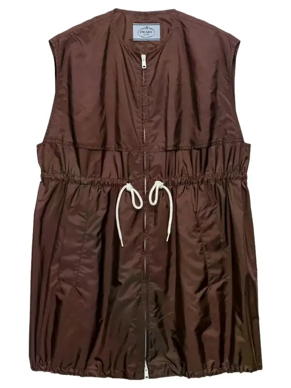Prada Re-nylon Mini-dress - Brown