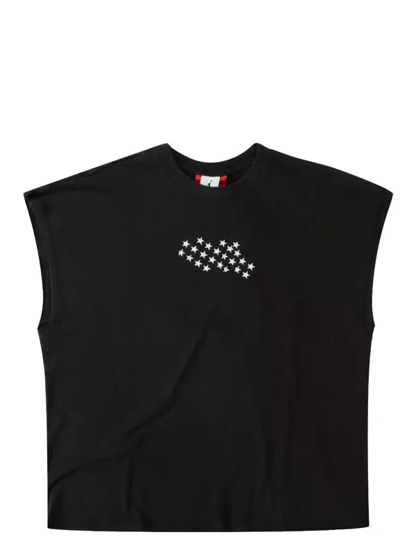 JORDAN Star-print Sleeveless T-shirt - Black