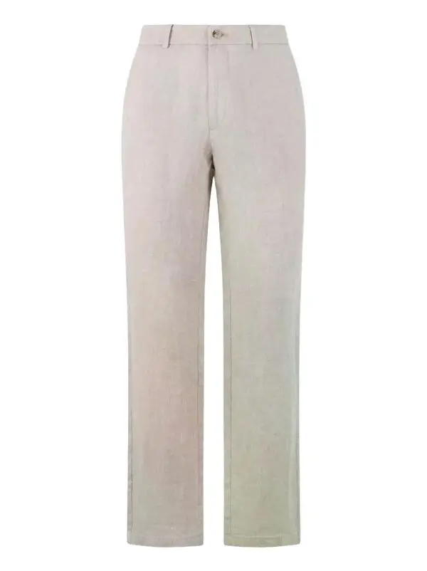 Brooks Brothers Linen Tailored Trousers - Neutrals