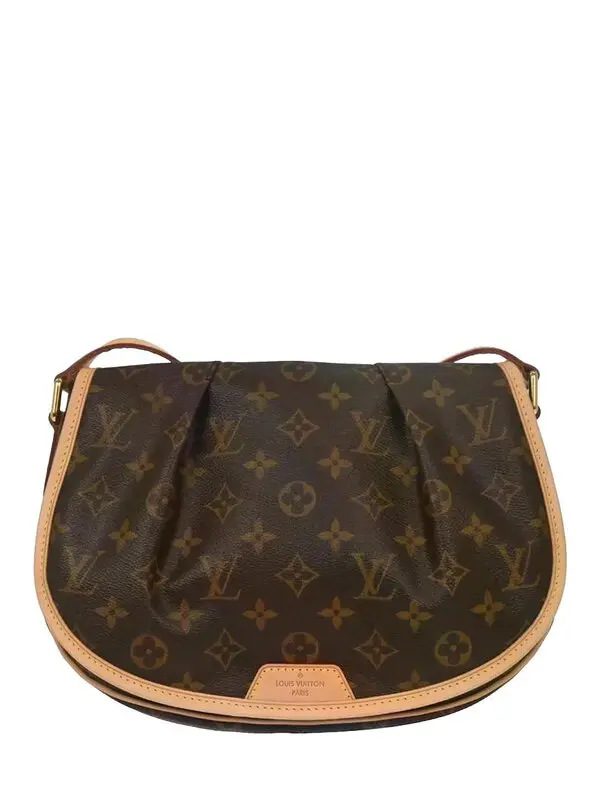LOUIS VUITTON Monogram Canvas Shoulder Bag - Brown