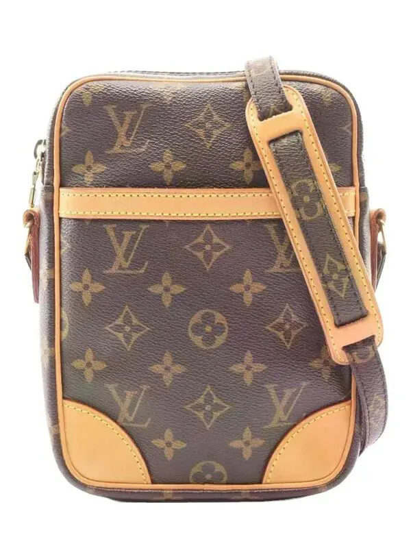 LOUIS VUITTON Danube Monogram Shoulder Bag - Brown