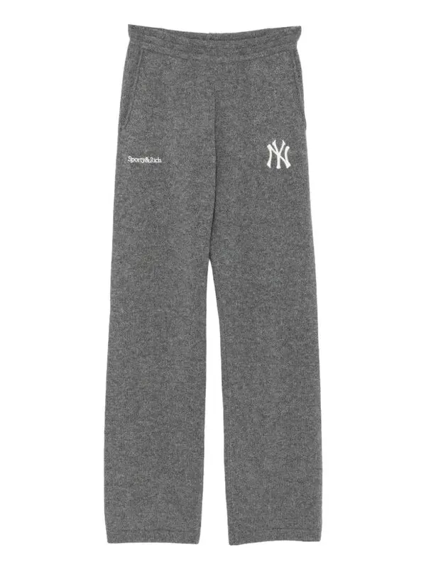 SPORTY & RICH Serif Trousers - Grey