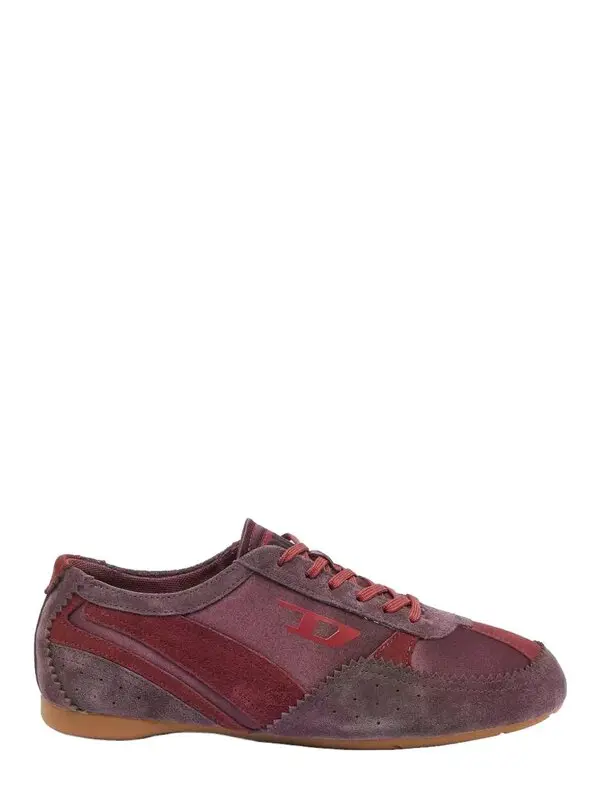 DIESEL® D-mile Low Ii Suede-panelled Sneakers - Red
