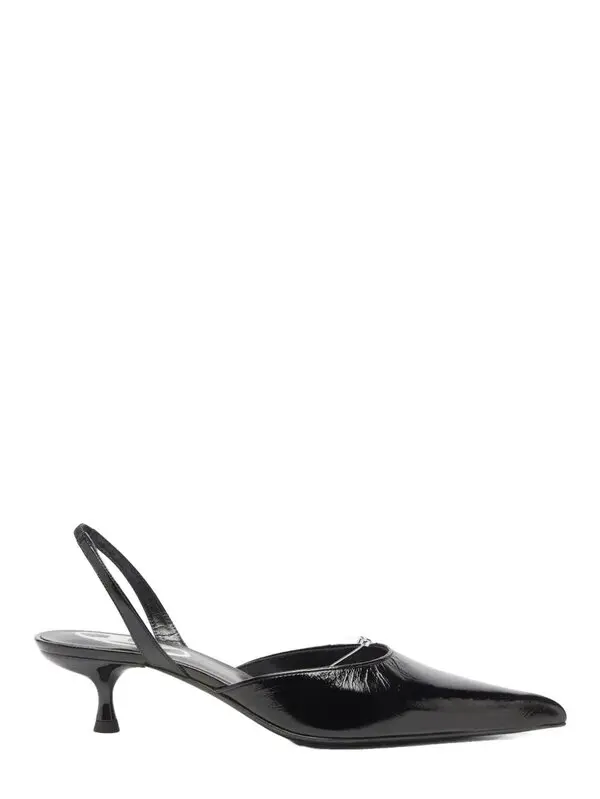 DIESEL® D-ten&half Oval D Slingback Pumps - Black