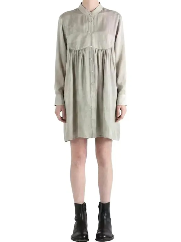 UMA WANG Gathered Mini Dress - Grey